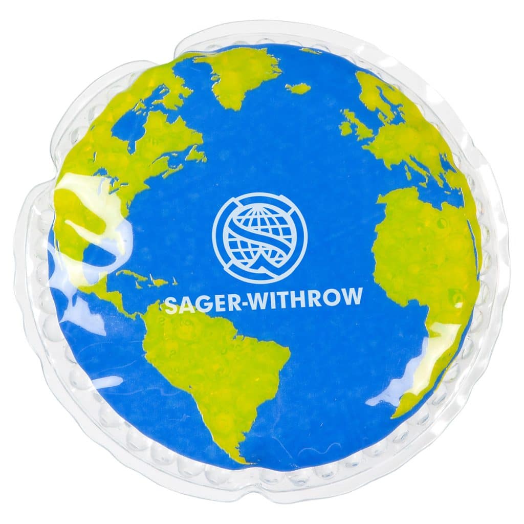Custom Earth Cold Pack with Logo | BrandedIcePacks.com