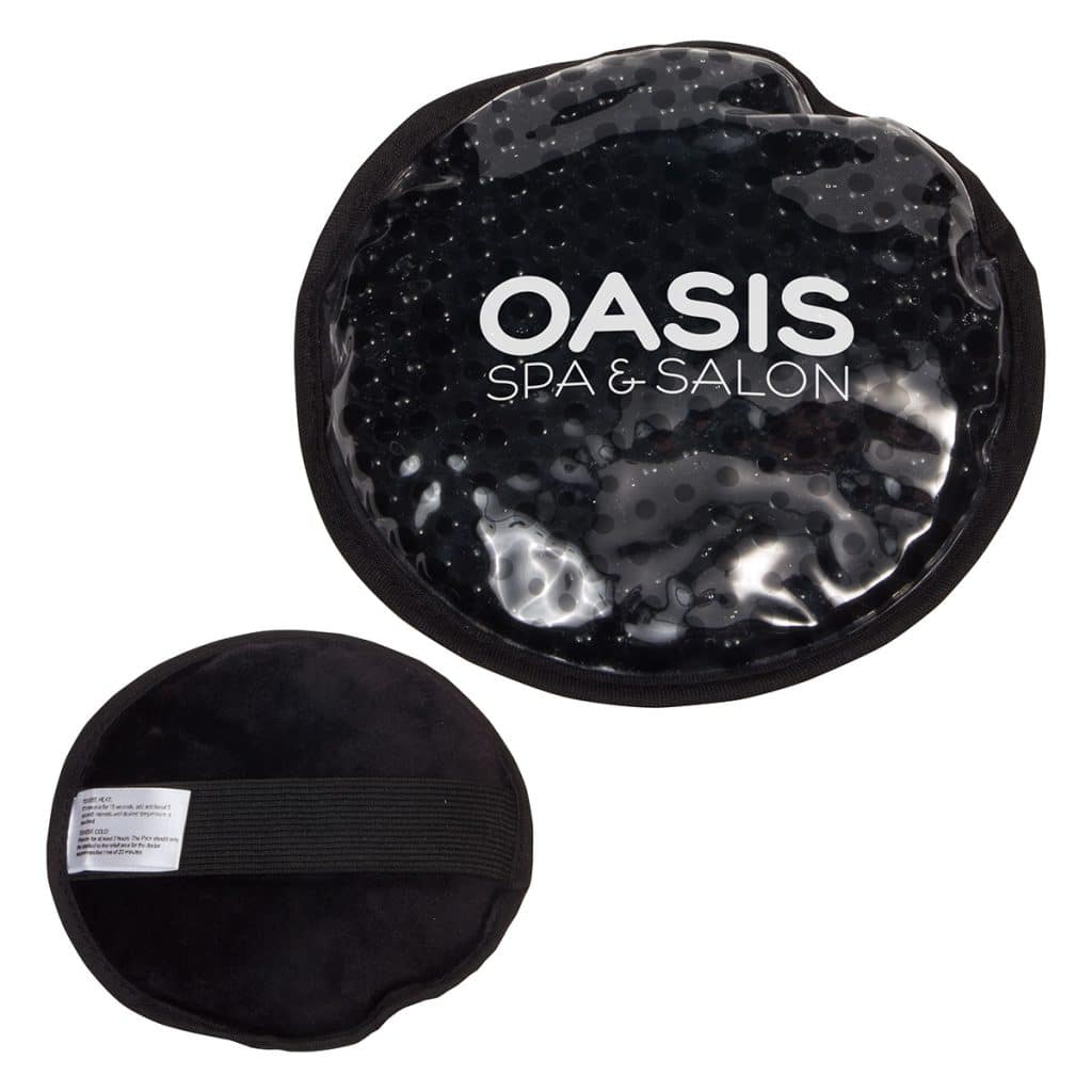 Custom Plush Round Cold Pack with Logo | BrandedIcePacks.com