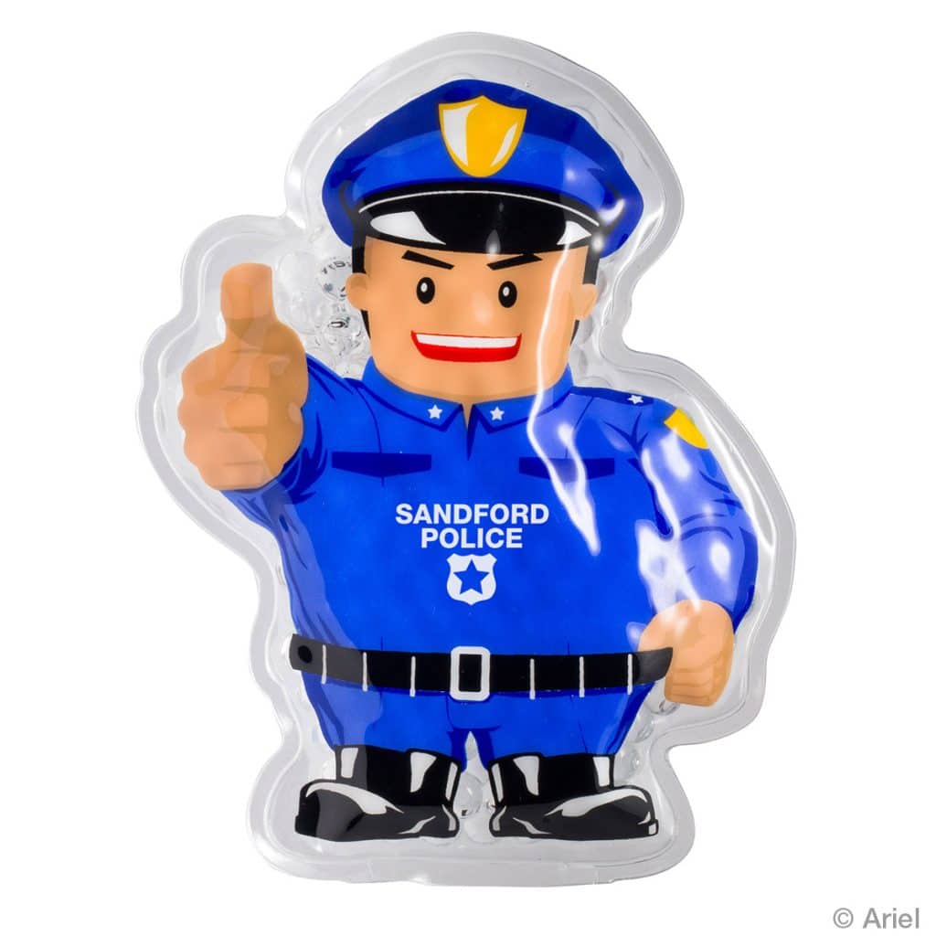 Custom Police Officer Cold Pack with Logo | BrandedIcePacks.com
