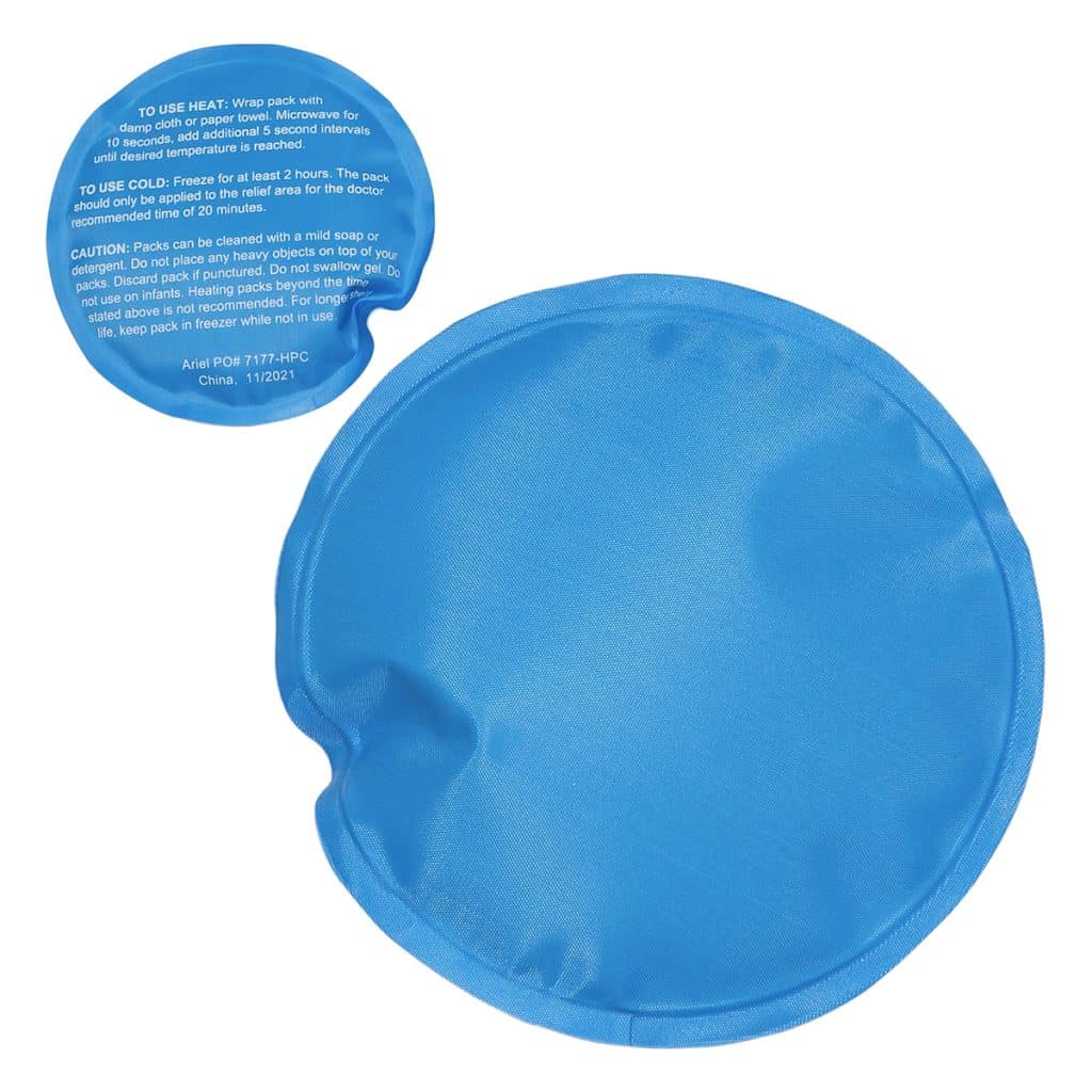 Custom Round Nylon-Covered Cold Pack with Logo | BrandedIcePacks.com