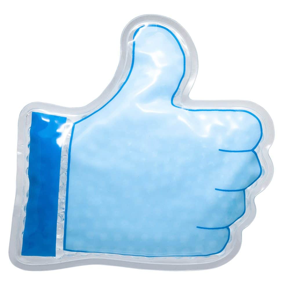 Custom Thumbs Up Cold Pack with Logo | BrandedIcePacks.com