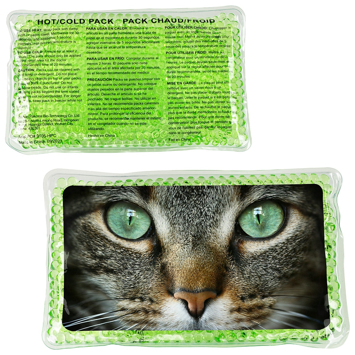 Cat Eyes Large Rectangle Aqua Pearls™ Cold Pack – Branded Ice Packs