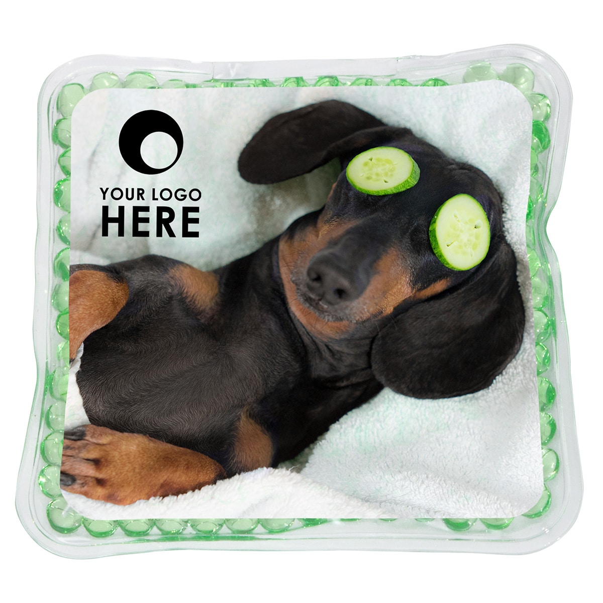 Custom Chill Square Aqua Pearls™ Cold Pack with Logo | BrandedIcePacks.com