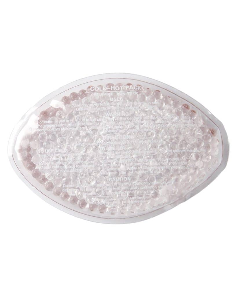 Custom Football Shape Hot-Cold Gel Pack with Logo | BrandedIcePacks.com